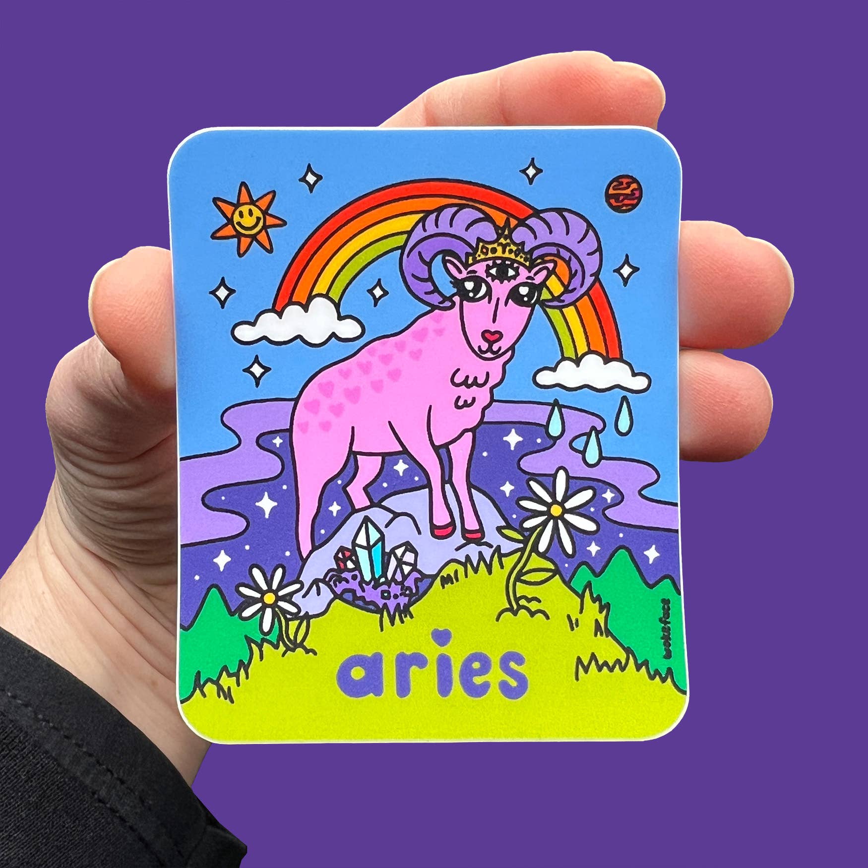 Sticker - Zodiac: Aries | Pigeon's Roller Skate Shop
