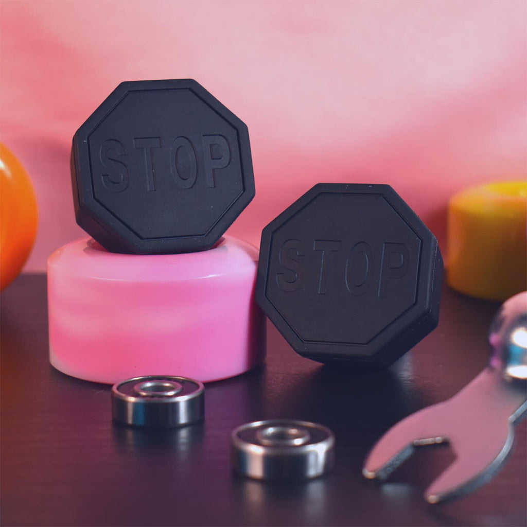 Stop Sign Toe Stops - BLACK