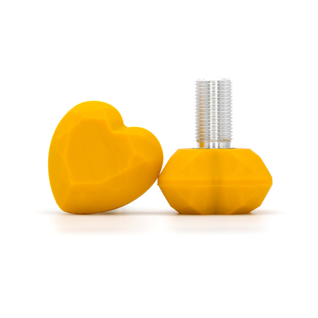 Geometric Toe Stop - HEART GEM Long Stem | Pigeon's Roller Skate Shop