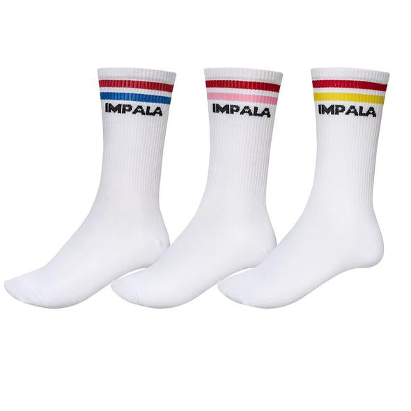 Impala Stripe Sock - 3 Pack BOLD | Pigeon's Roller Skate Shop