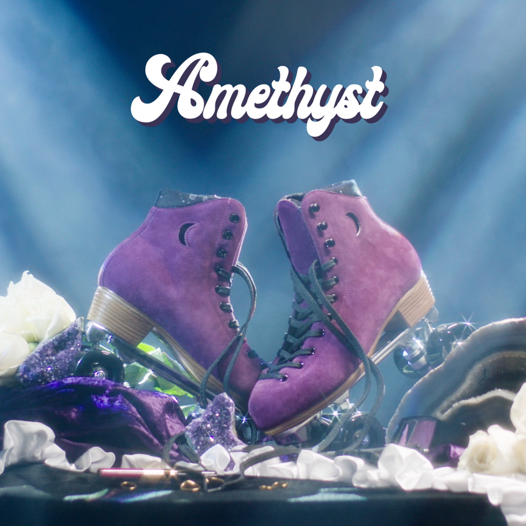 Moonlight Roller Skates - AMETHYST Size 9 | Pigeon's Roller Skate Shop