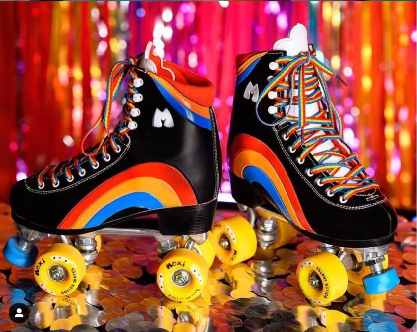 Moxi Rainbow Rider - BLACK | Pigeon's Roller Skate Shop