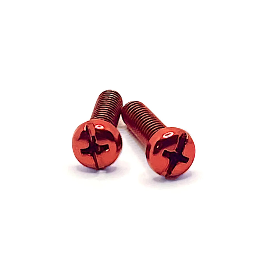 Red Metallic Bolts / Screws for Bolt-on Toe Stops & Toe Plugs (5/16 ...